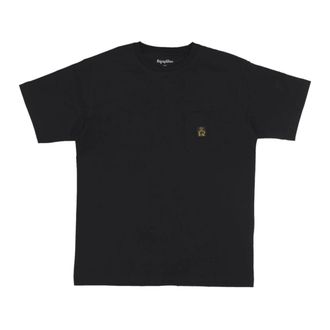 RefrigiWear Schwarzes Tee mit Tasche Regular Fit - - Tops - Herren - Schwarzk - XL