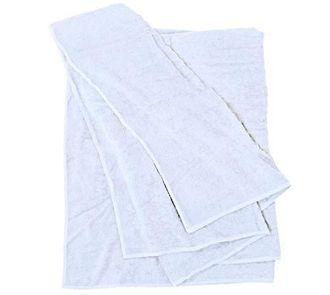 Adamo Serviette de bain et de plage XXL Blanc 155 x 220 cm ou 100 x 220 cm