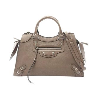 Balenciaga Sac &agrave; main en cuir Neo Classic Pre-owned - Femme - Pre-owned - Brun - Taille: ONE Size