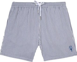 Maison Labiche Homme, Maillots de bain, Bleu, Taille: L Lobster Seersucker Swim Shorts