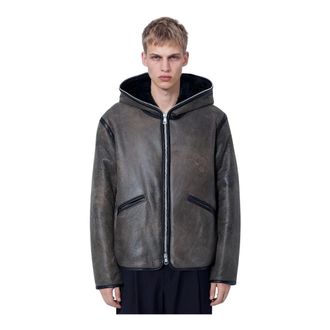 Our Legacy Veste zipp&eacute;e int&eacute;grale - Homme - Vestes - Brun - Taille: M