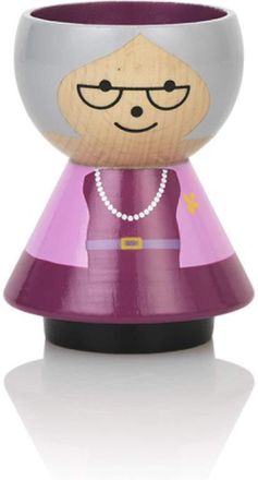 Lucie Kaas BF01GM Eierbecher, Buchenholz, 7cm