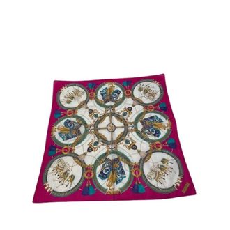Celine Pre-owned Vintage Baroque Equestrian Print Scarf - - Pre-owned - Damen - Rosa - ONE SIZE