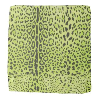 Dolce & Gabbana Foulard Carr&eacute; en Soie - Femme - Accessoires - Vert - Taille: ONE Size