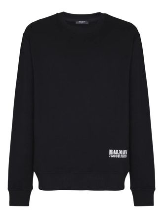Balmain sweat à logo imprimé - Noir