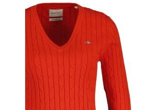 GANT Sweater Damen Strickpullover Baumwolle