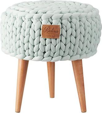 Homemania HOME MANIA Homemania Sitzsack, Baumwolle, Polyester, weicher Frottee, Holz, Grün, 40 x 40 x 45 cm