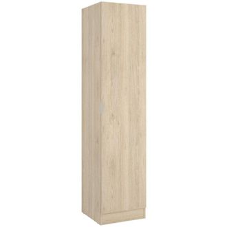 Dmora Dmora - Armoire Dbusat, Cintre pour chambre, Armoire avec 1 porte simple, 41x52h184 cm, Ch&ecirc;ne