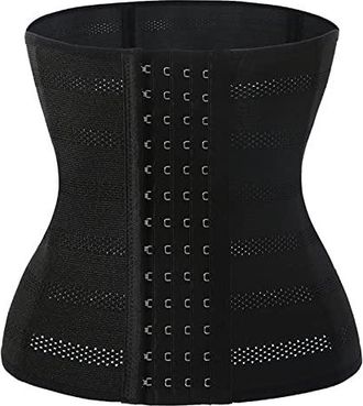 Generic Corset Femme Bustier Noir, Ceinture Amincissante Post-Partum Pour Femmes, Soutien Lombaire Sportif Et Serre-Taille Gainant Pour Grandes Tailles