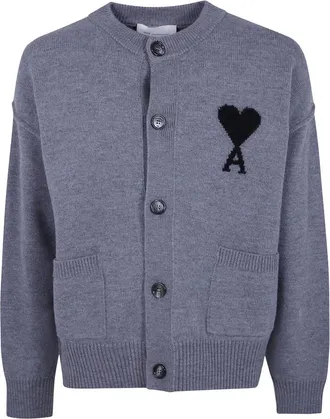 Ami Homme, Pulls, Gris, Taille: XL Cardigans