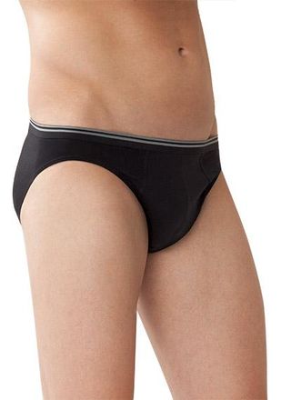 Zimmerli Herren Slip grau Baumwolle & Mix unifarben