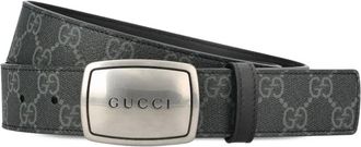 Gucci G&uuml;rtel mit Logo-Schnalle - Grau