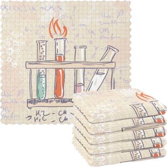 Mnsruu Geschirrtuch f&uuml;r K&uuml;che, Chemie, Labor, 6 St&uuml;ck, Geschirrt&uuml;cher aus Polyester, Geschirrt&uuml;cher f&uuml;r die K&uuml;che