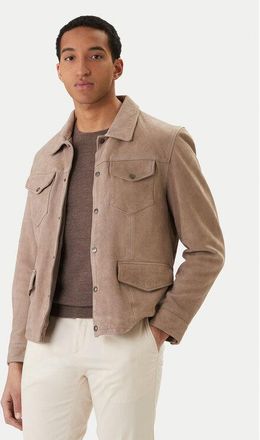Milestone Lederjacke Valerio 612205 60790 Beige Regular Fit