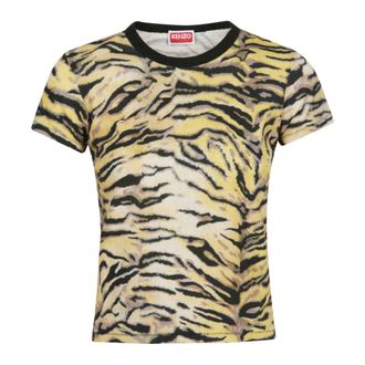 Kenzo Femme, Tops, Multicolore, Taille: 40 FR T-shirt Classique Tigre Gots