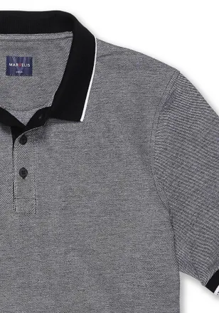 Marvelis Poloshirt meliert, leicht tailliert