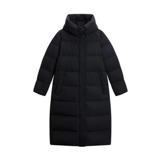 Woolrich Langer Steppmantel - - Coats - Damen - Schwarzk - L