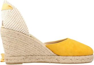 Clara Duran Wildleder Keil Sandalen - - Shoes - Damen - Gelb - 40 EU