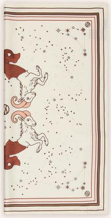 lescarf Lescarf Seidentuch weiss