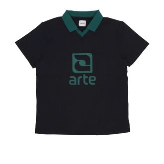 Arte Pole Man Logo Collar Tee - - Tops - Herren - Schwarzk - M