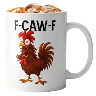 Generico Hahnenkaffeetasse, lustige Keramik-H&uuml;hnertasse, 340 ml, hei&szlig;er Kakao f&uuml;r Tee mit Milch, bequemer Griff, niedliche Tierbecher f&uuml;r H&uuml;hner-Fans, Frauen, 