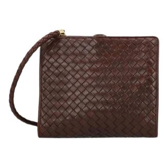 Bottega Veneta Sac &agrave; bandouli&egrave;re Pre-owned Intercciato - Femme - Pre-owned - Brun - Taille: ONE Size