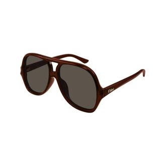 Chloé unisex, Accessoires, Brun, Taille: 58 MM Lunettes authentiques et élégantes, Qualité premium