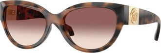 Versace Cat-eye Sonnenbrille - - Accessories - Damen - Braun - 56 MM