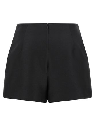 Balenciaga Wool and Silk Wallet Skort - Black