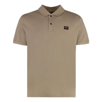 Paul & Shark Homme, Tops, Beige, Taille: 5XL Polo en piqué de coton