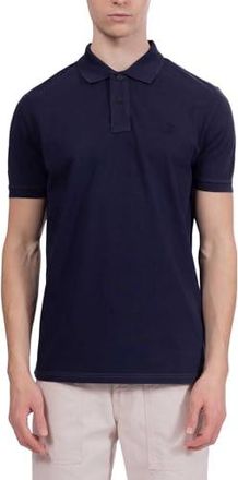 Timberland Polo Homme Regular avec Logo Broderie, bleu marine, Large