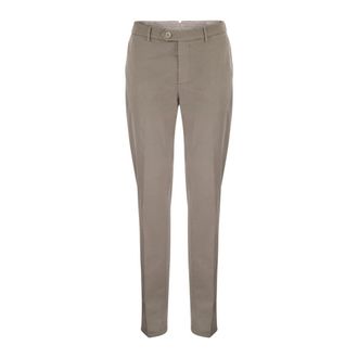 Brunello Cucinelli Comfort Gabardine Hose - - Trousers - Herren - Braun - 2XL