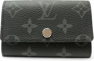 Louis Vuitton Portemonnaie - NEUER LOUIS VUITTON MULTICLES 6 MONOGRAM ECLIPSE S - Gr. unisize - in Schwarz - f&uuml;r Damen