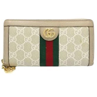 Gucci Portefeuille long vintage Pre-owned (bi-pli) - Femme - Pre-owned - Beige - Taille: ONE Size