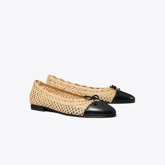 Tory Burch Damen Ballerina mit Zehenkappe