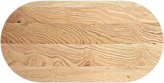 vidaXL Dessus de table 120x60x4 cm bois de ch&ecirc;ne massif ovale vidaXL