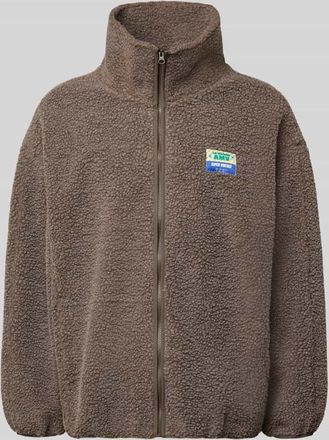 American Vintage Fleecejacke mit Label-Detail Modell HOKTOWN
