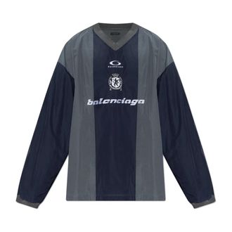 Balenciaga Sweatshirt mit gesticktem Logo - - Sweatshirts & Hoodies - Herren - Blau - M