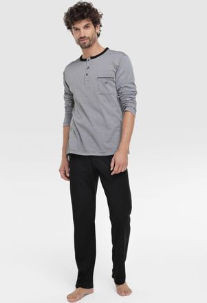 ZD Zero Defects Pyjama lang Black 100% mercerized cotton