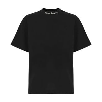 Palm Angels Classic Logo Over T-Shirt - - Tops - Herren - Schwarzk - L