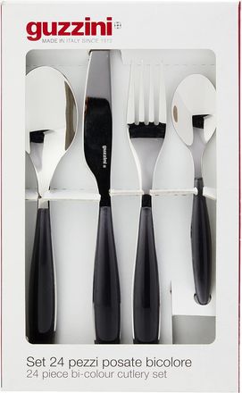 Guzzini Feeling, 24-Teiliges Besteckset - Grau, 15,8 x 7,5 x h25,5 cm - 23000022