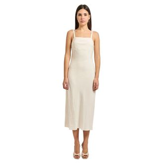 Patrizia Pepe Femme, Robes, Blanc, Taille: 42 FR Robe Midi Fluide