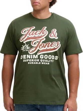 Jack & Jones Jjelogo T-Shirt SS Oneck 2 col Aw25 Noos Pls - Grande Taille, Sac fourre-Tout, 4XL