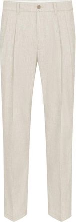 Drykorn Leinenhose Chasy mit Stretchanteil und Bundfalte in