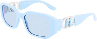 Karl Lagerfeld Femme, Accessoires, Bleu, Taille: ONE Size Injection Bleue Lunettes de soleil