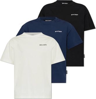 Palm Angels Homme, Tops, Multicolore, Taille: 2XL Lot de Trois T-Chemises Logo