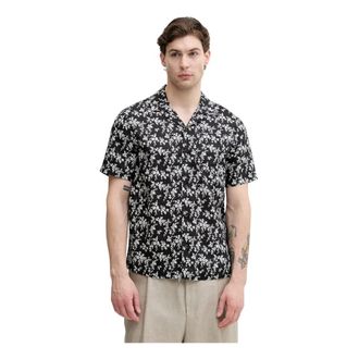 Michael Kors Florales Leinenhemd mit kurzem Arm - - Shirts - Herren - Mehrfarbig - S