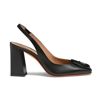 Santoni Elegante Slingback Pumps - - Shoes - Damen - Schwarzk - 36 EU