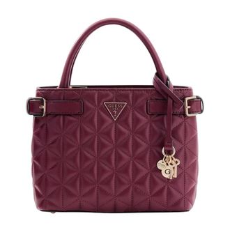 Guess Femme, Sacs, Violet, Taille: ONE Size Paisleigh Quilted Mini Handbag