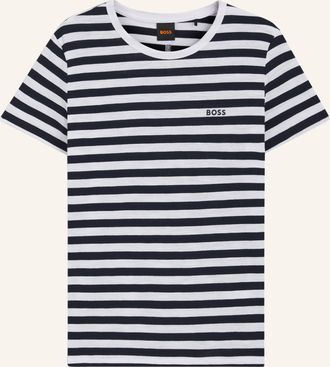 HUGO BOSS T-Shirt C_Esla_Striped Slim Fit blau